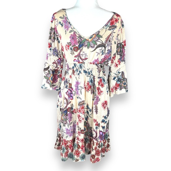 Bila | Dresses | Bila Womens Floral Dress Size Medium Boho Ethereal ...